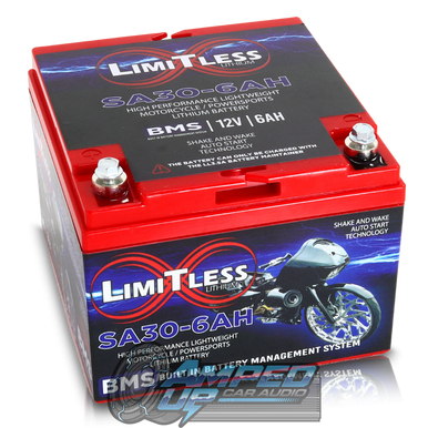 Limitless Lithium Shake Awake 30 Case 6AH Smart Motorcycle Battery