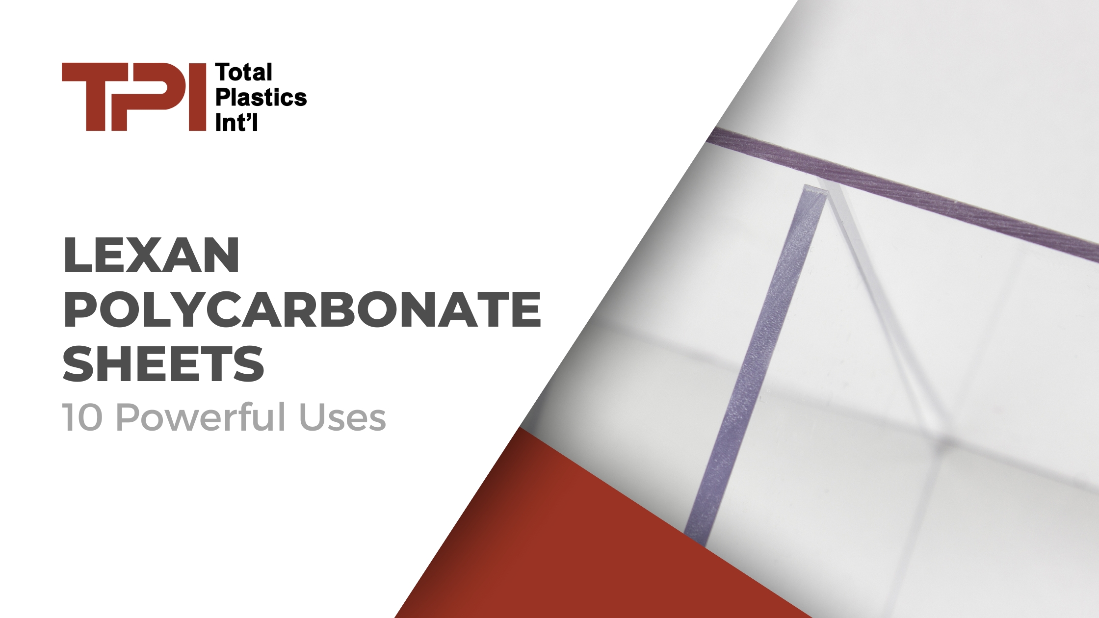 10 Powerful Uses of Lexan Polycarbonate Sheets - Total Plastics