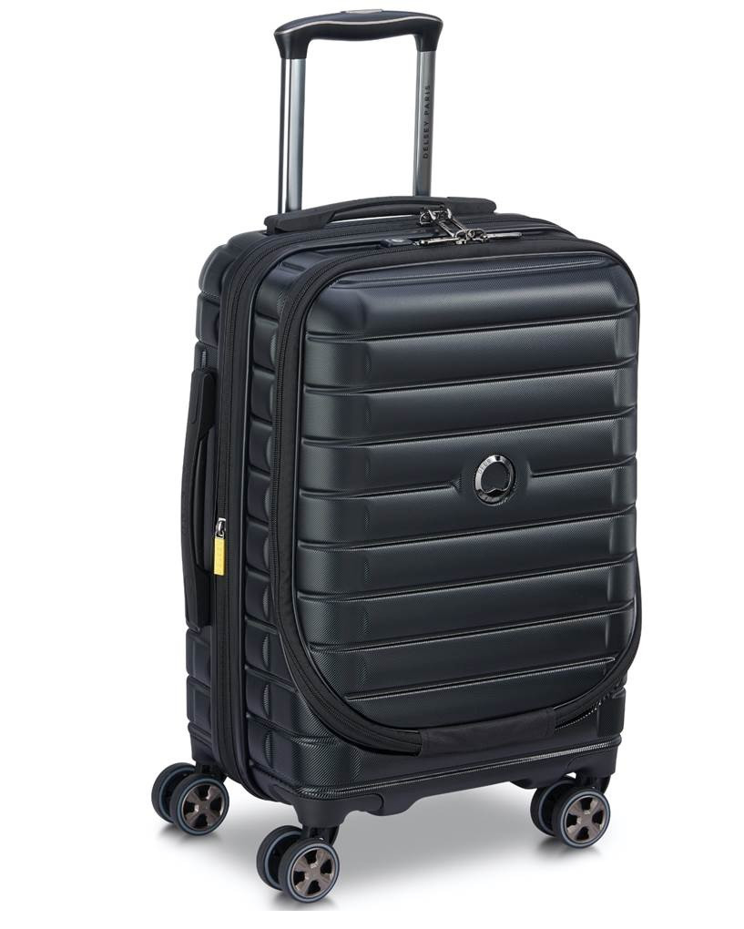 Delsey Shadow 5.0 55 cm 15" Laptop Front Loader Carry On Black