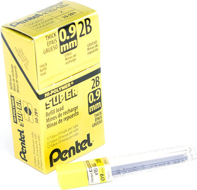 Pentel Mechanical Pencil Graphite Lead 0.9mm 2B - Art Supplies Castlemaine