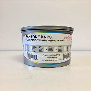 NPS Pantone Tranparent White Ink - Art Supplies Castlemaine