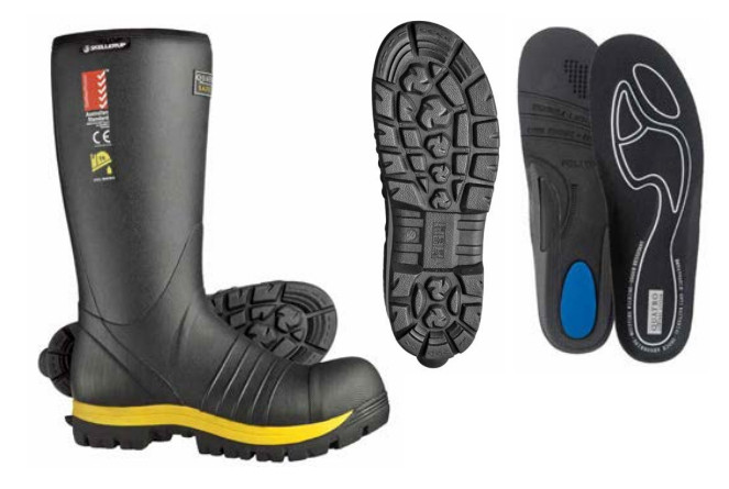 Skellerup Quatro Knee Steel Cap Insulated Gumboots - Koolstuff Australia