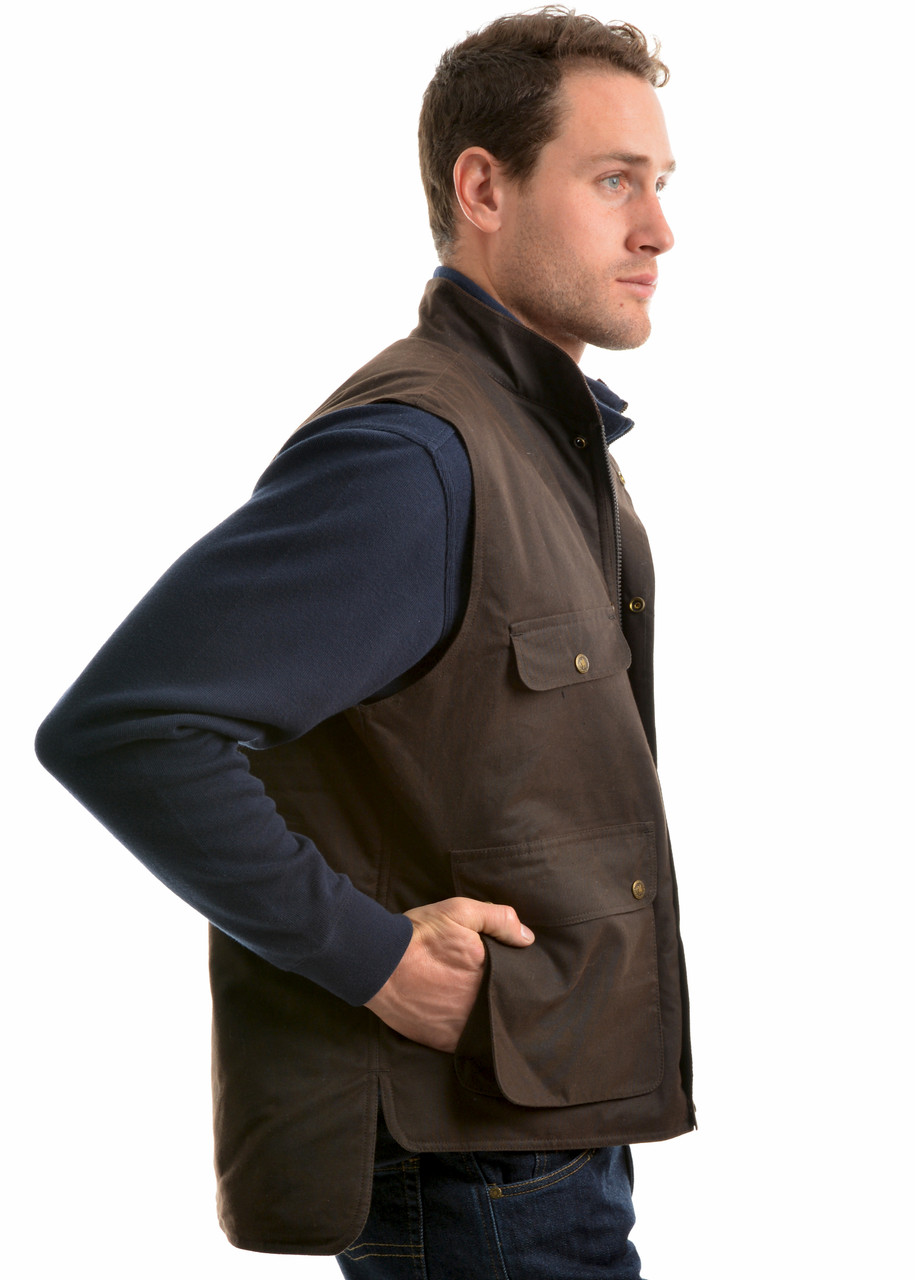 Thomas Cook High Country Professional Oilskin Vest - Koolstuff Australia