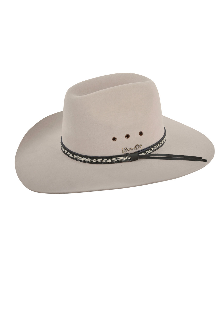 Thomas Cook Brumby Pure Fur Felt Hat in Bone - Koolstuff Australia