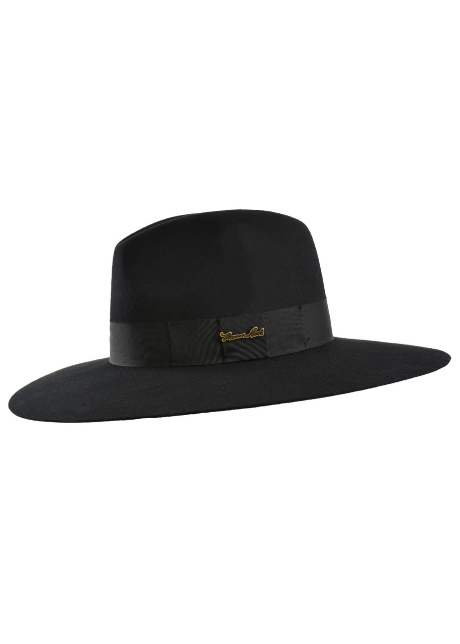 Thomas Cook Augusta Wool Felt Hat in Black - Koolstuff Australia