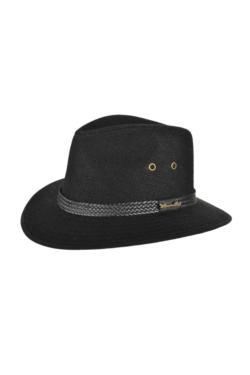 Thomas Cook Broome Linen Hat in Black - Koolstuff Australia