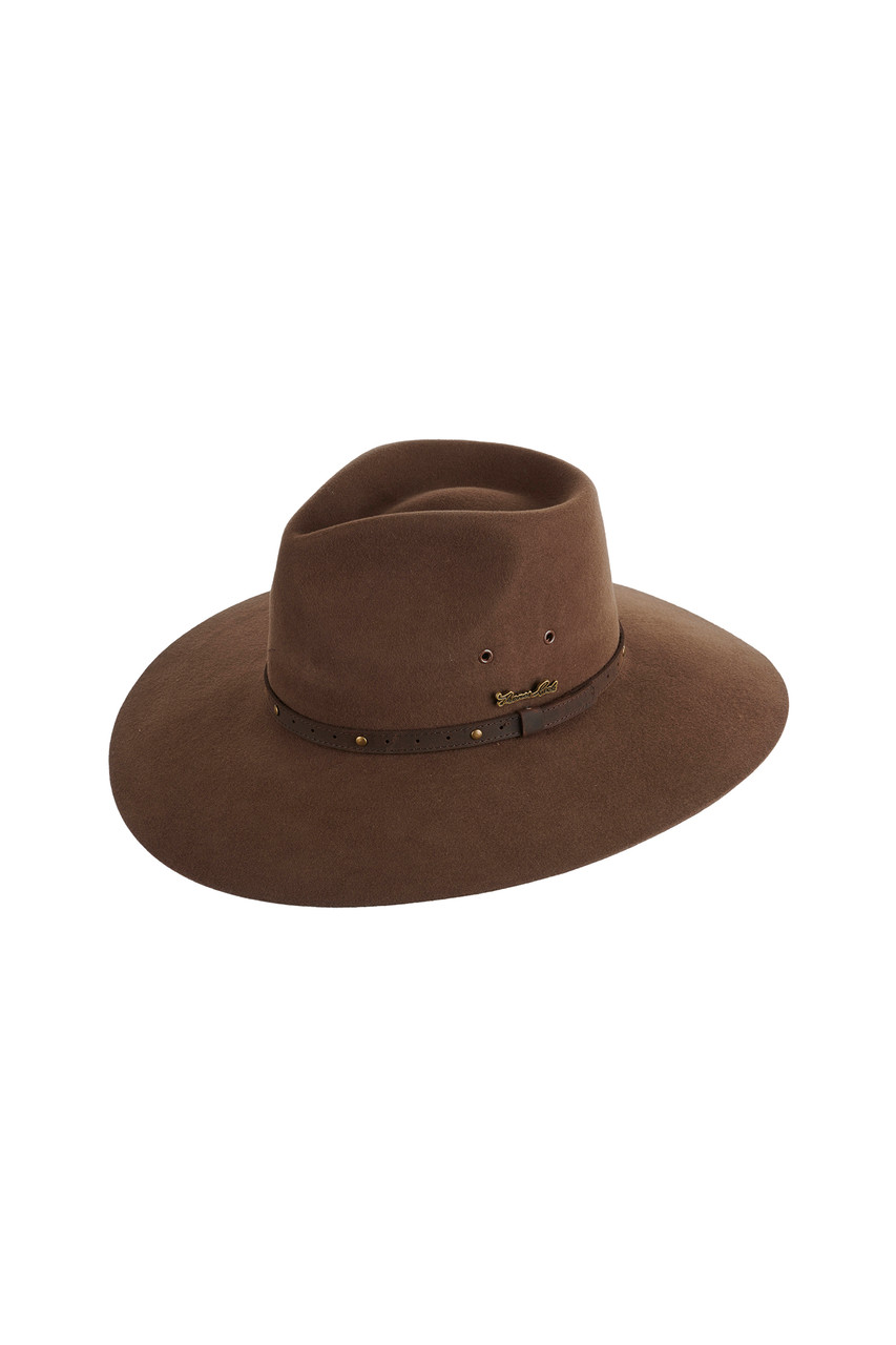 Thomas Cook Drought Master Hat Made From Pure Wool Felt in Chestnut ...