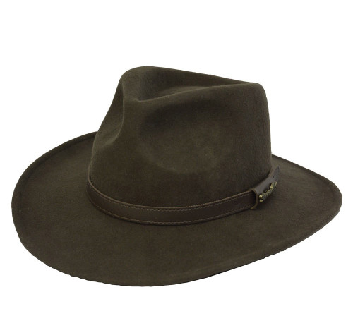 Thomas Cook Brumby Pure Fur Felt Hat in Fawn - Koolstuff Australia
