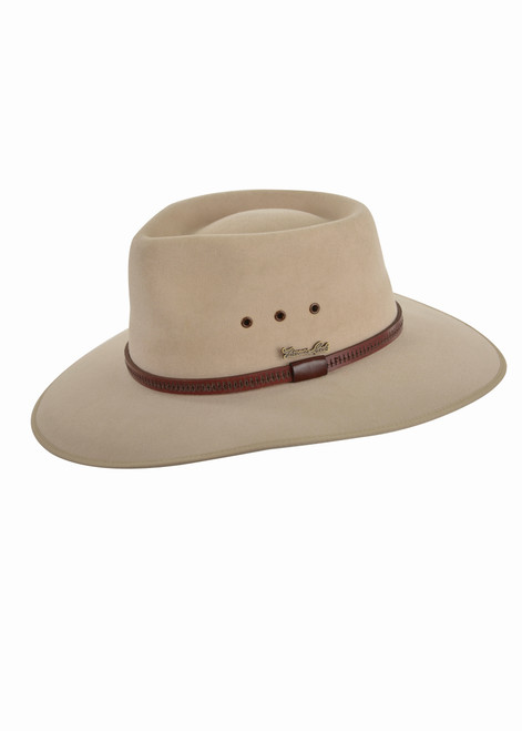 Thomas Cook Brumby Pure Fur Felt Hat in Bone - Koolstuff Australia