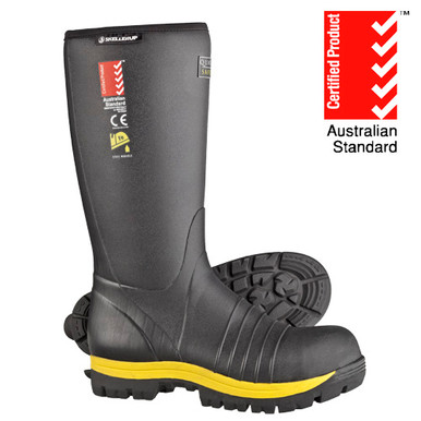 Skellerup Quatro Knee Steel Cap Insulated Gumboots - Koolstuff Australia
