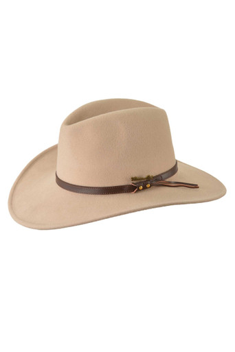 Thomas Cook Crushable Hat Made From Pure Wool Felt in Light Cream ...