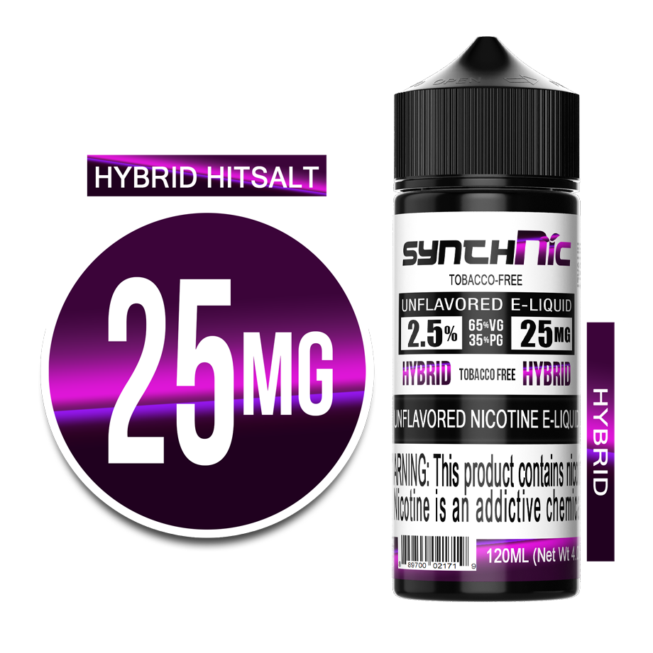 SynthNic 120ML Unflavored E-Liquid - 50MG NicSalt - ECBlend