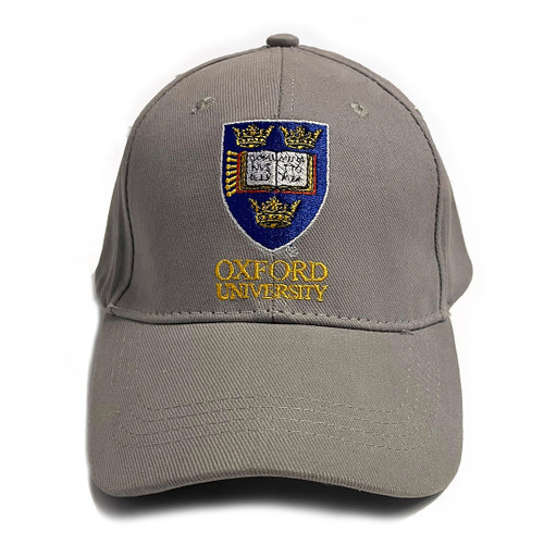 Oxford University crest cap - Grey - Oxford Gift Shop