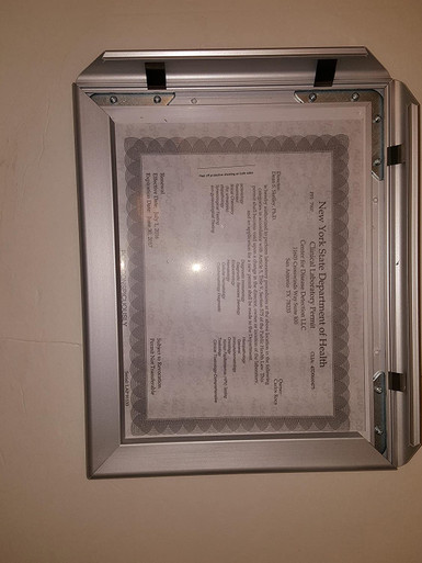 Permit frame city of Chicago 8.5 x 11 (Heavy Duty )