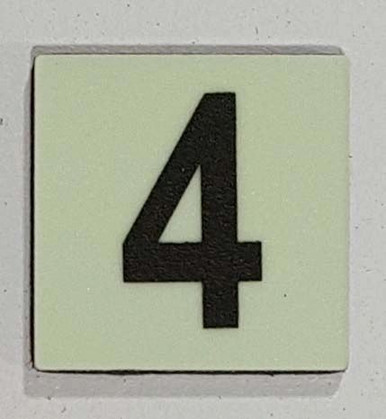 Glow in dark Number 4 sign The Liberty Line (Aluminum SIGNS 1x1, 3 RCNY ...