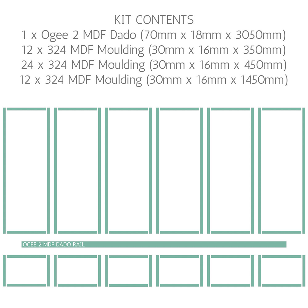 Classic MDF Wall Panelling Kit