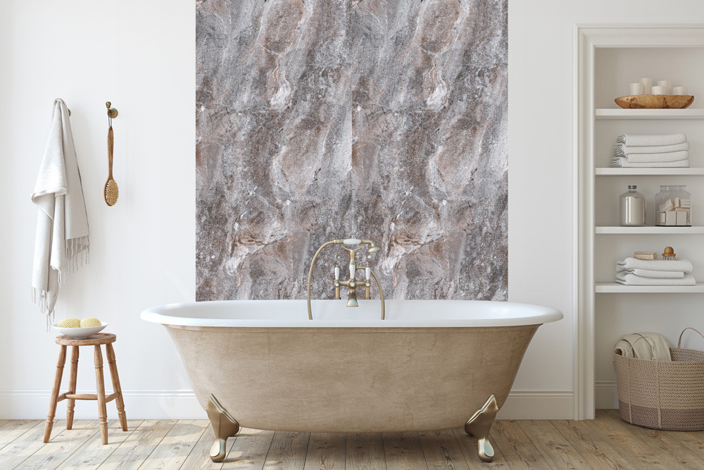 Pvc Cladding For Bathroom Walls White Gloss 1.2m Wide Wall Panel