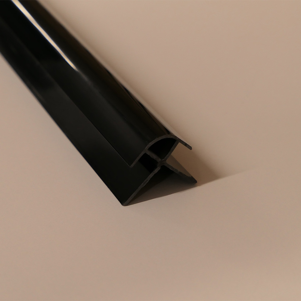 PVC Wall Panel External Corner Trim Black