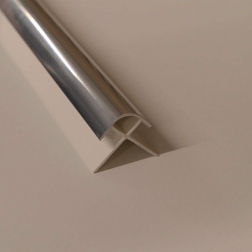 PVC Wall Panel External Corner Trim Silver