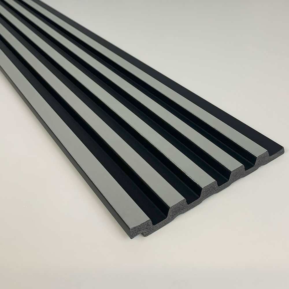 Waterproof Metallic Silver 3D Slat Wall Panel
