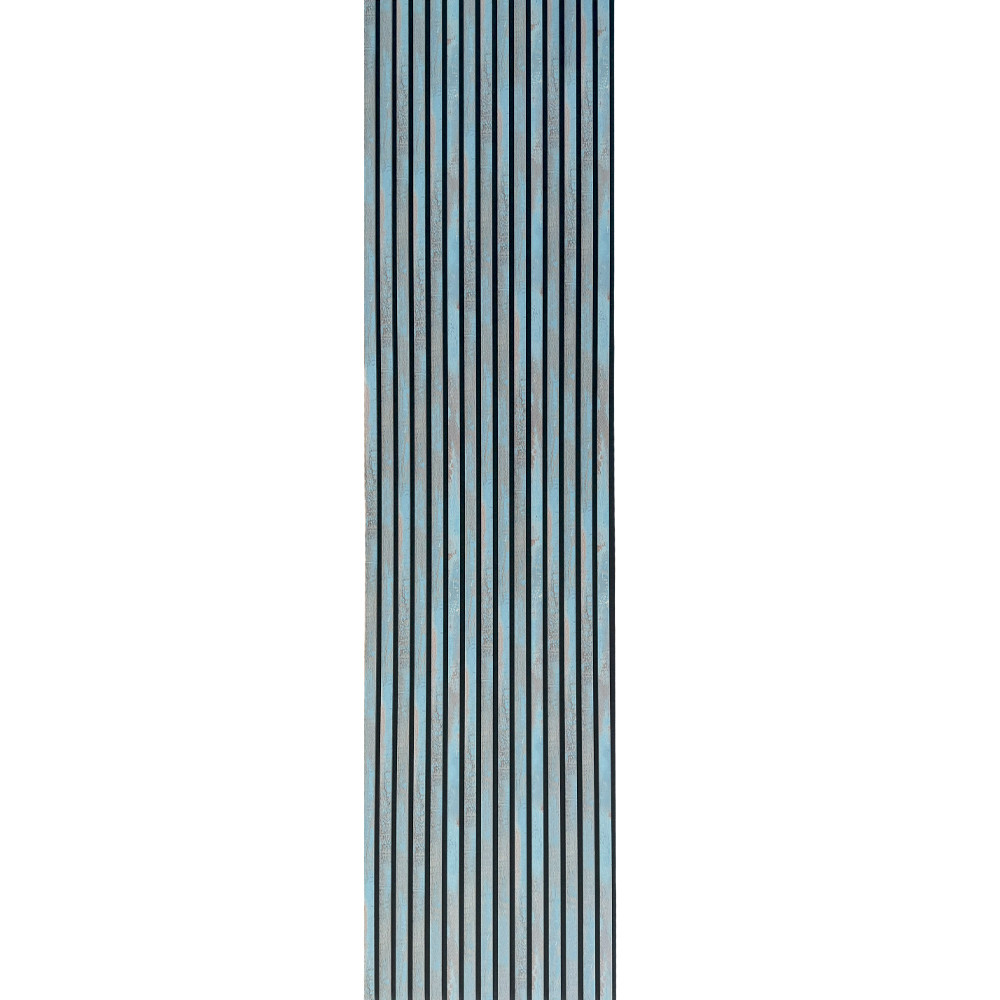 Acoustic Slat Wall Panel (Rustic Blue / 15 Slat)