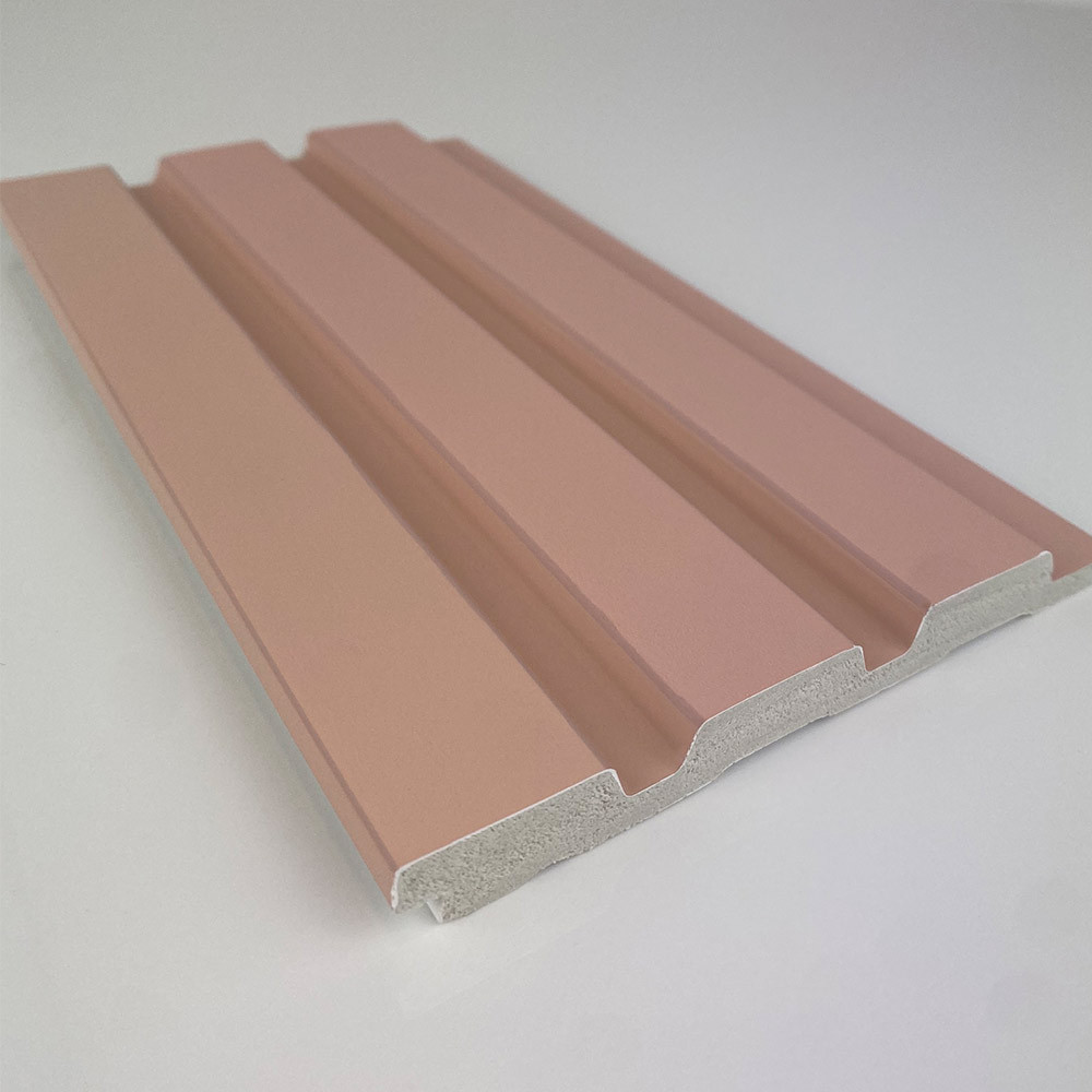 Waterproof Dusty Pink 3D Slat Wall Panel