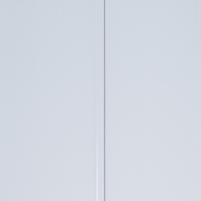 Plain White Gloss White Stripe PVC Wall Panel (8mm)