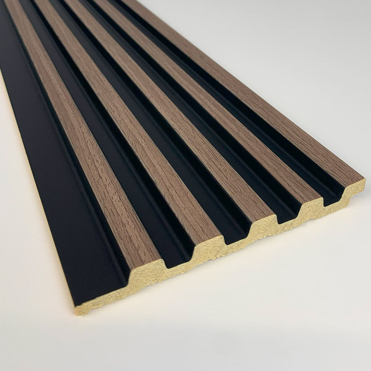 Waterproof Walnut 3D Slat Wall Panel