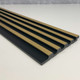 Waterproof Metallic Gold 3D Slat Wall Panel