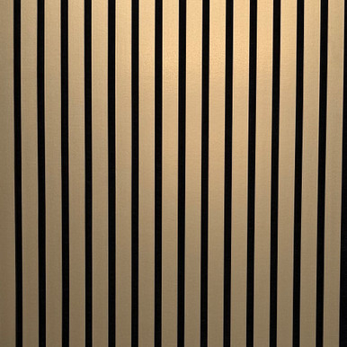 Acoustic Slat Wall Panel (Metallic Gold / 15 Slat)