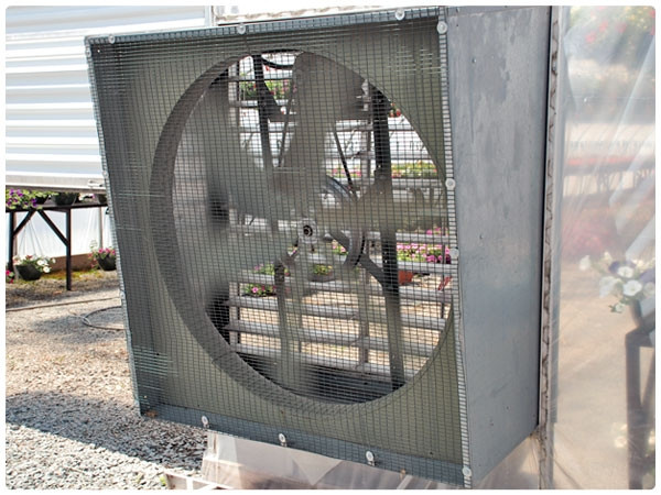 Galvanized Angle Wall Fan - Greenhouse Cooling - Rimol Greenhouses