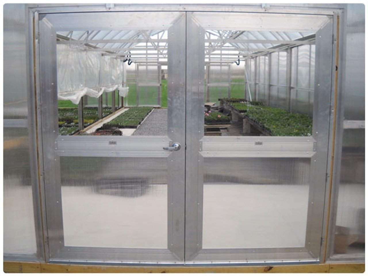 Double Hung Doors - Glass Panels Rimol Greenhouses