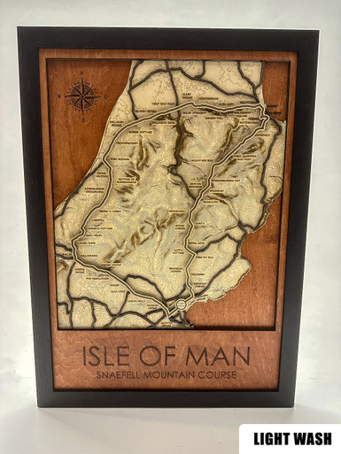 Isle of Man TT 3D Mountain Course Map