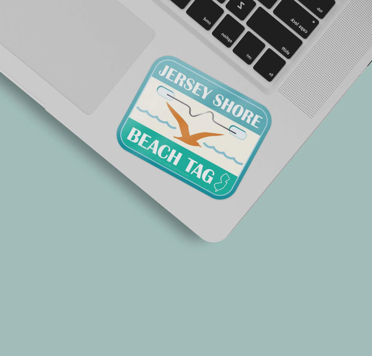 Jersey Shore Beach Badge Sticker - Jersey4Sure