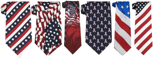 Patriotic Ties | Uniforms | Waitstuff Uniforms