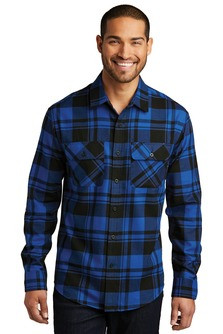 Plaid Flannel Uniform Shirt | WaitStuff Uniforms