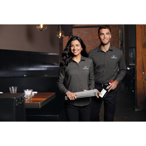 Men's Long Sleeve Performance Staff Shirt | WaitStuff Uniforms