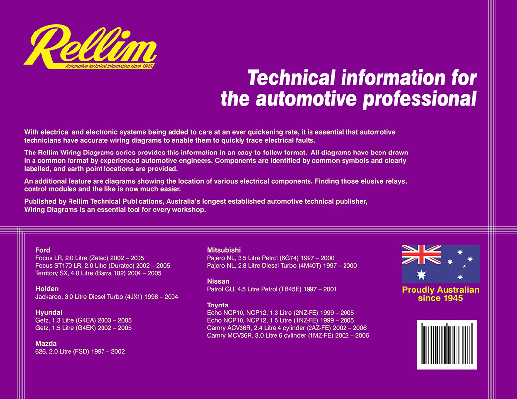 Rellim Wiring Diagrams volume 12 (RERW12, 9781876953829)