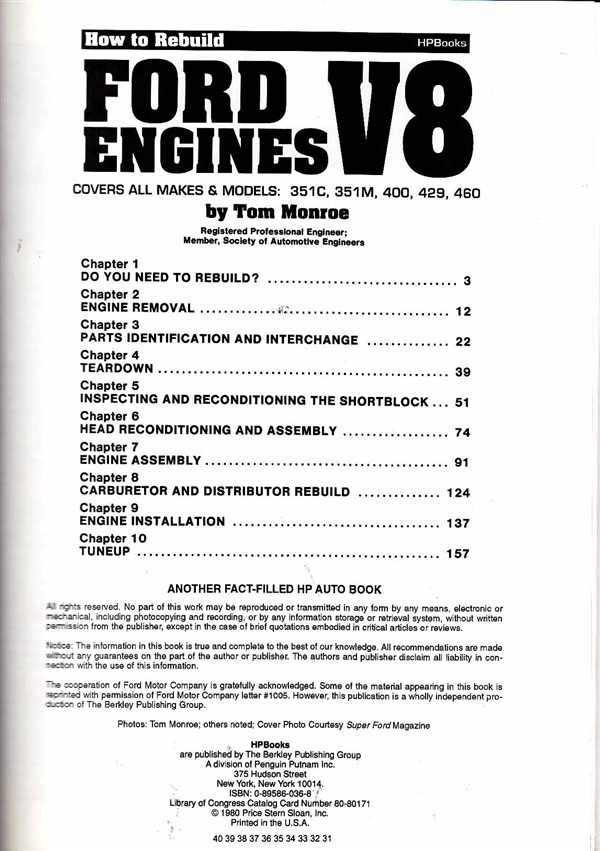How to Rebuild Ford V8 Engines