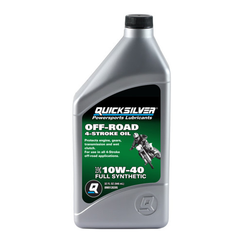 OEM Quicksilver Offroad Synthetic 10W40 Motorcycle Oil- 1 Quart 92 ...