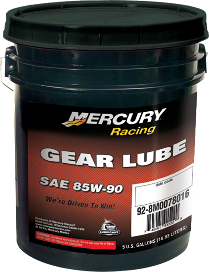 OEM Mercury Racing Extreme Performance GEAR LUBE 5 GALLON SAE 85W-90 92 ...