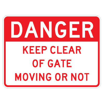 Gate Keypad Sign - Signquick