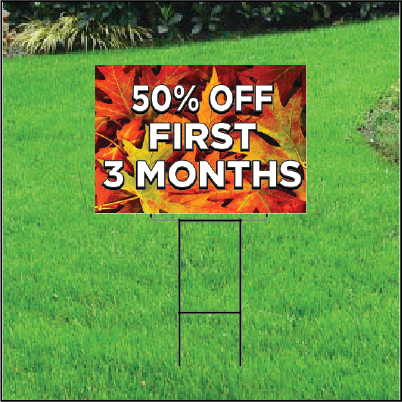 Self Storage Signs and Banners - Self Storage Yard Signs - Fall Yard ...