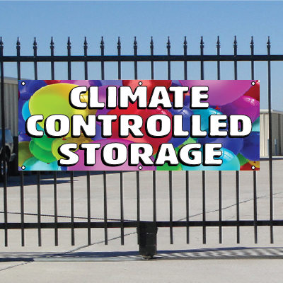 Climate Controlled Storage Banner - Balloons - Signquick