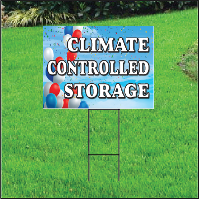 Climate Controlled Self Storage Sign - Balloon Sky - Signquick