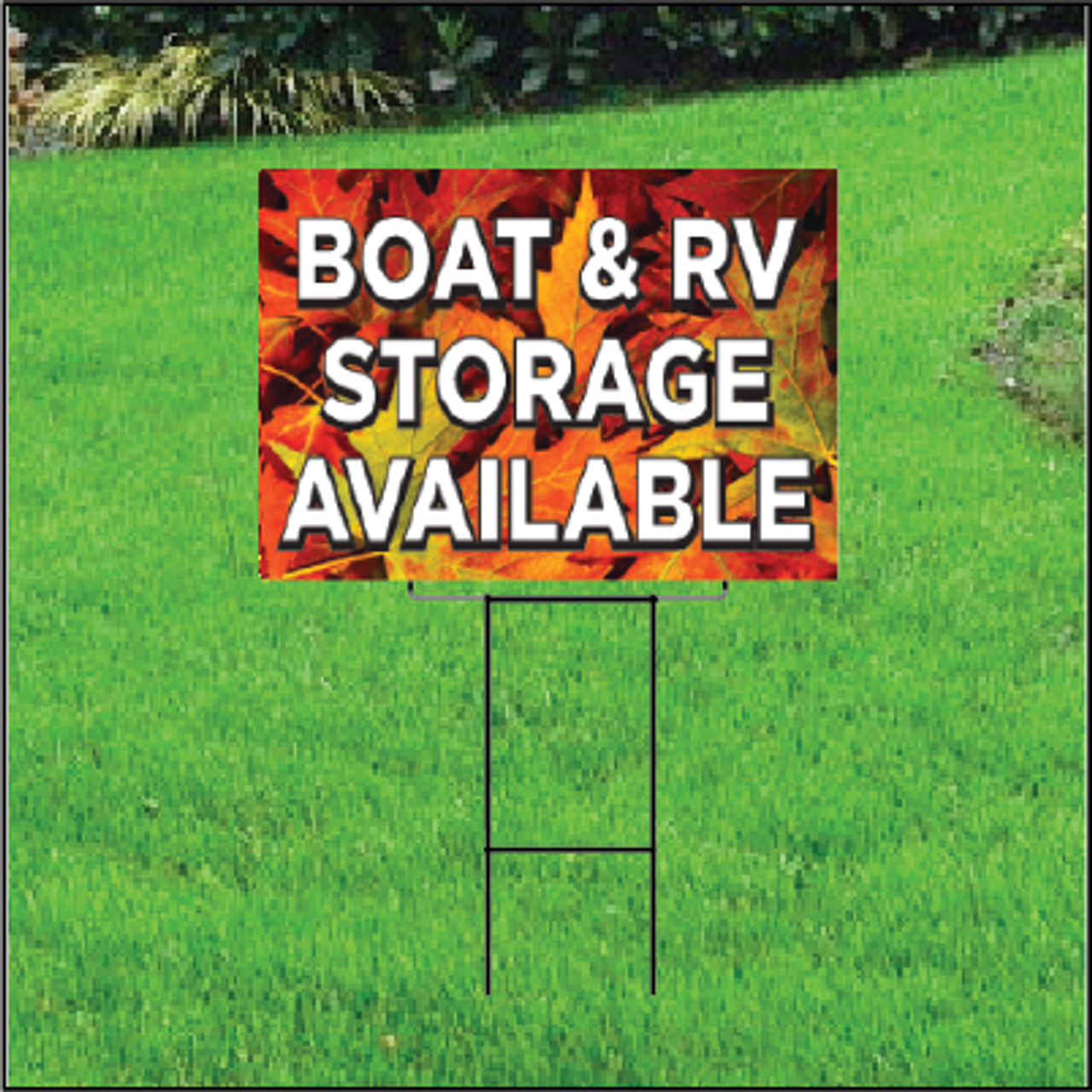Boat & RV Storage Self Storage Sign - Fall - Signquick