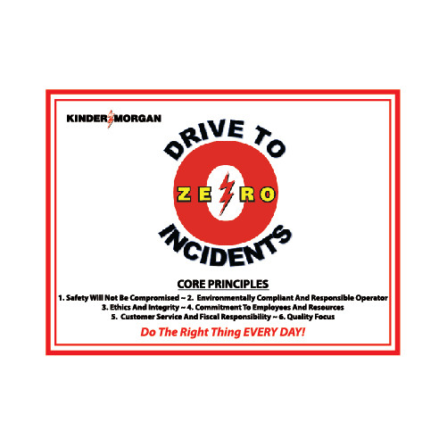Drive to Zero Incidents Banner - 3' x 4' - Signquick
