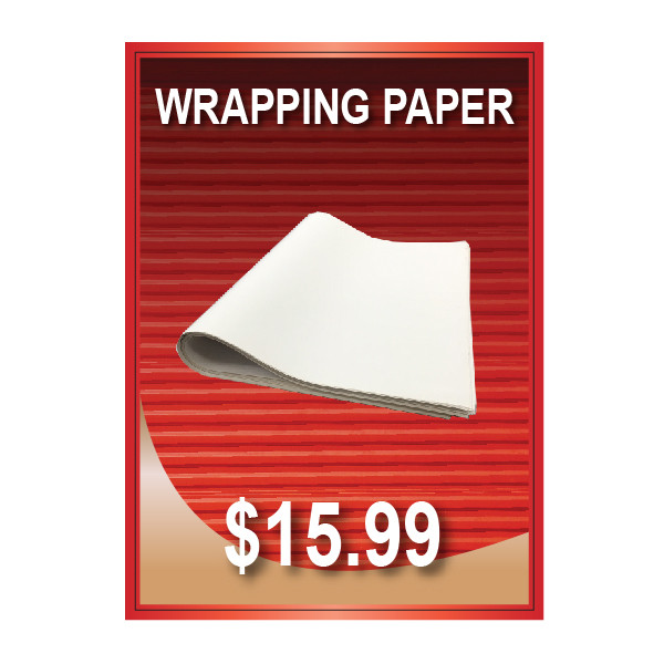 Wrapping Paper Sign $15.99 - Jenkins - Signquick