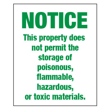 No Hazardous Materials Sign - Signquick