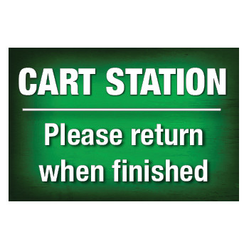 Cart Station Sign - Signquick